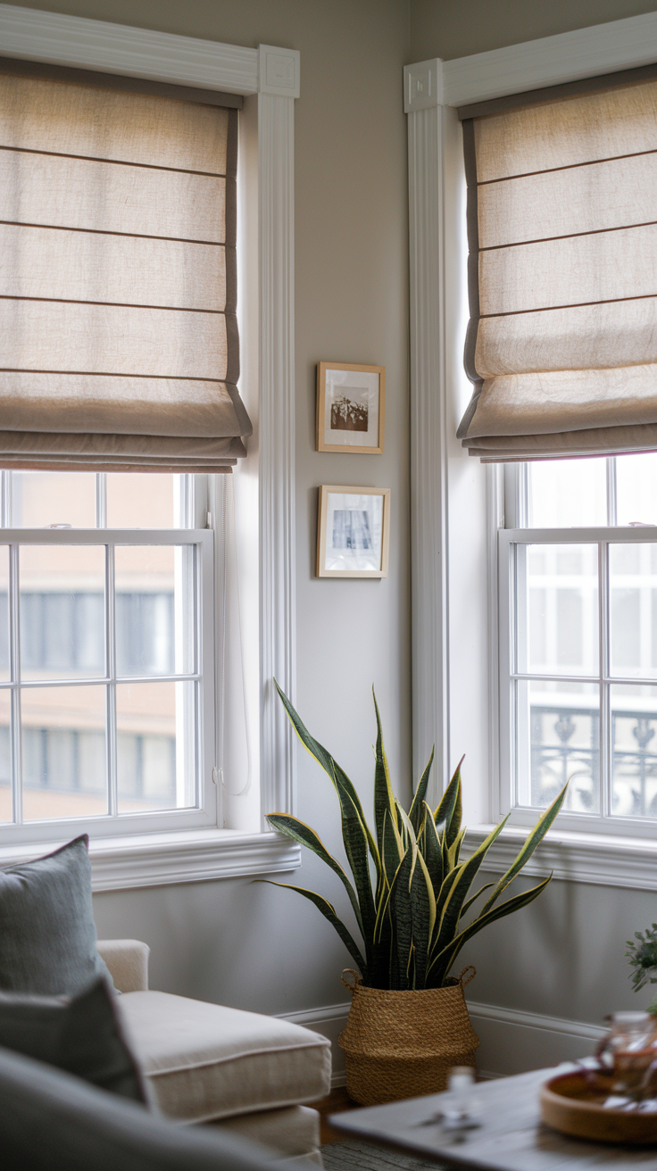 8 Stylish Window Treatments for Small Apartment Privacy and Light ...